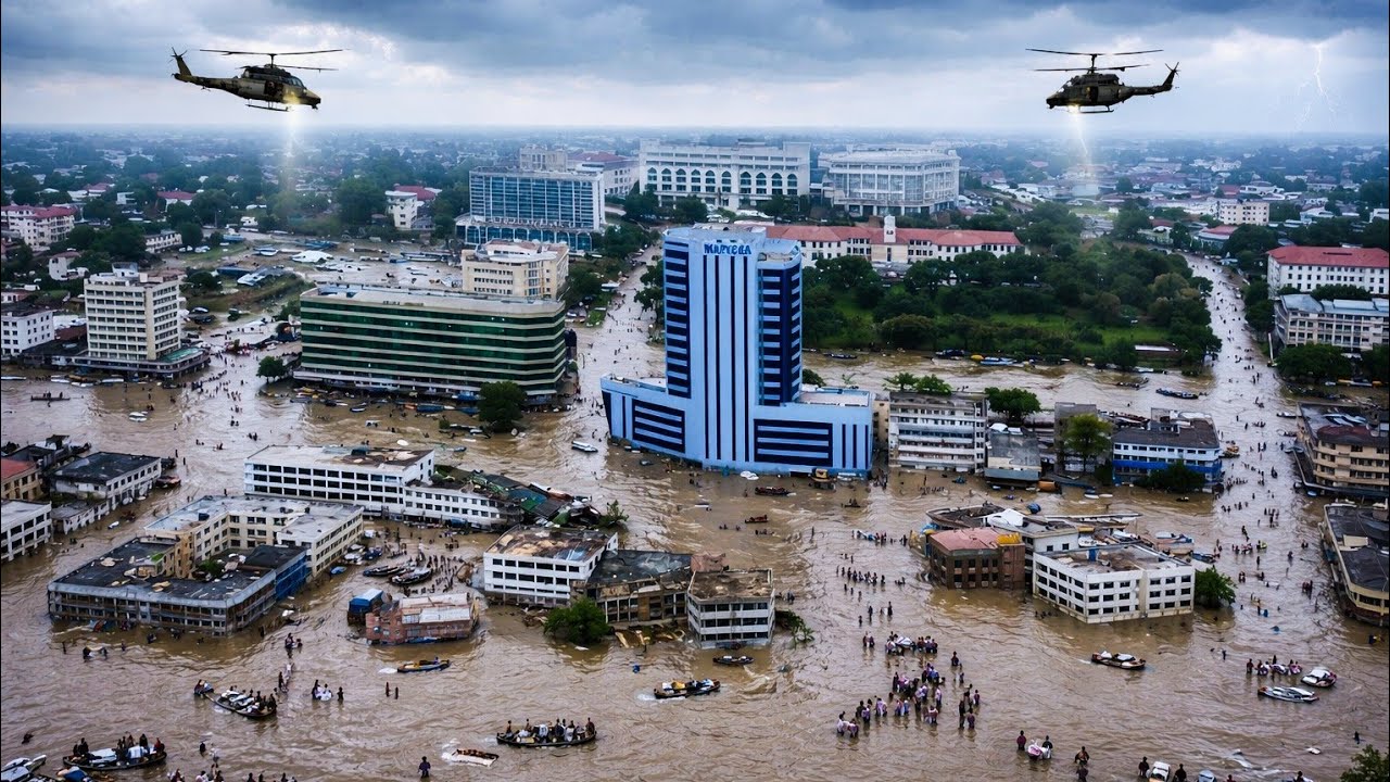 Flood Disasters in Nairobi || Vehicles swept away in Kenya's ...