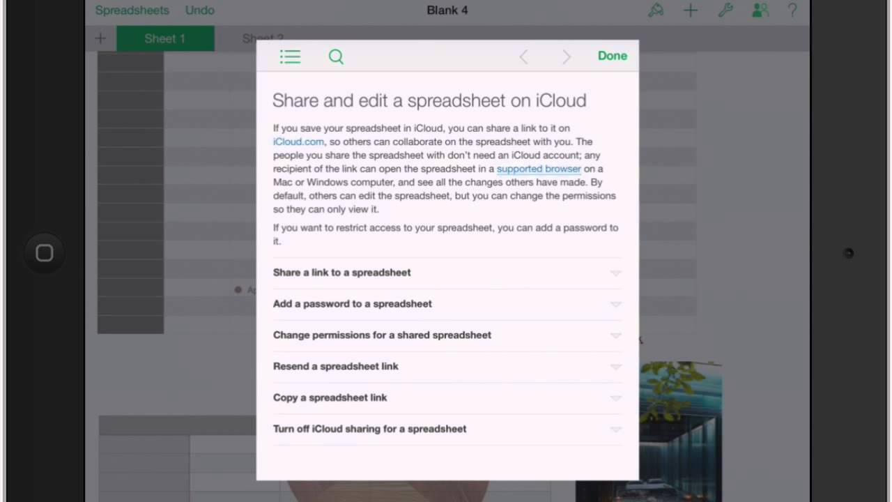 Numbers for iPad: Sharing spreadsheets on iPad - YouTube
