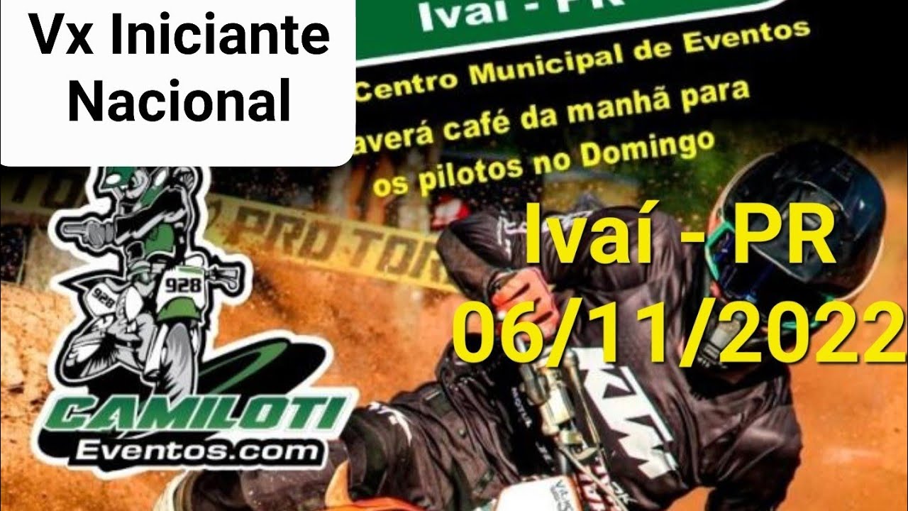 Copa Leste de Velocross CAT Vx Iniciante Nacional ...Ivaí PR 06/11/22 ...