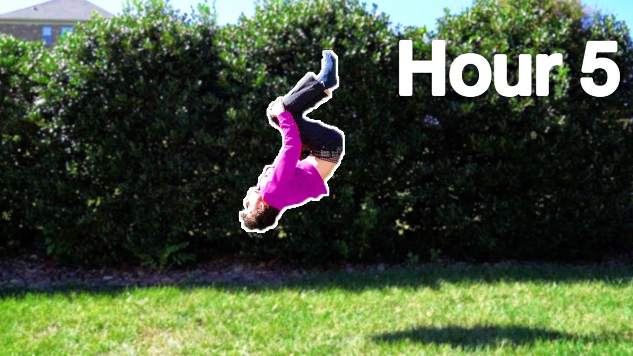 Learning How To Frontflip In 24 Hours - YouTube