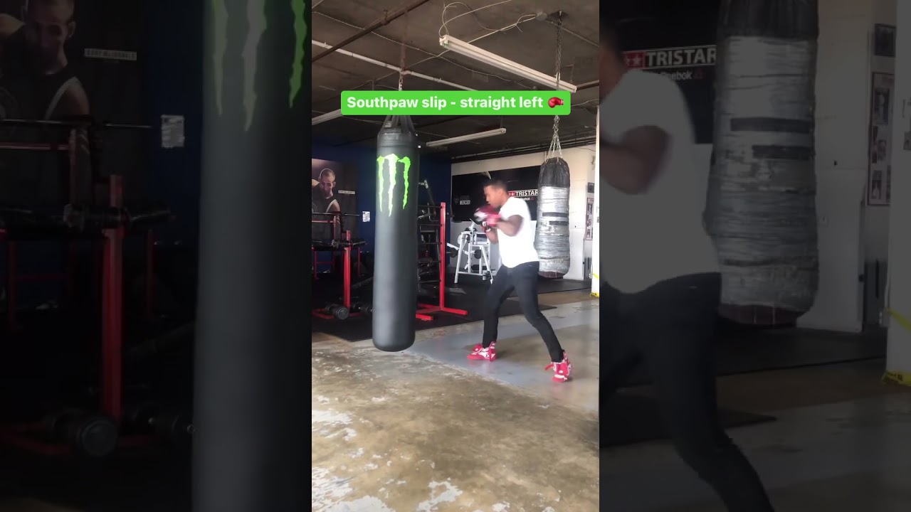 Southpaw stance counterpunch: slip left - straight left KO! - Boxing ...