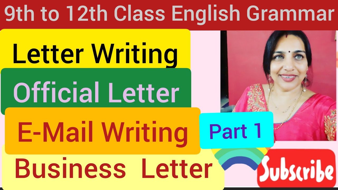 NCERT | CBSE l RBSE | Class-12 | English | Letter writing | Part 1 ...