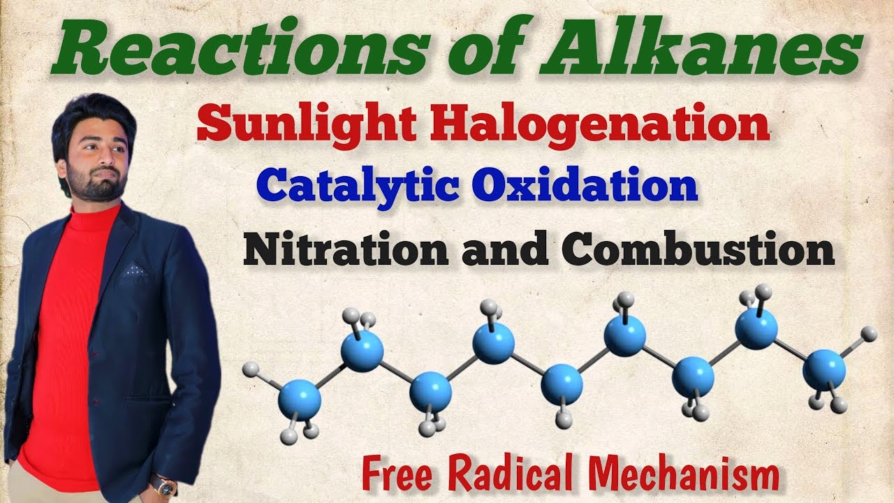 Reactions of Alkanes Class 12 Chemistry || Combustion,Oxidation ...