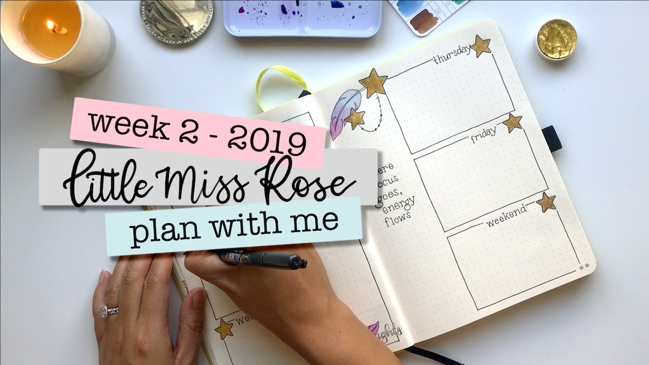 Plan With Me | Week 02 | Weekly Bullet Journal Set Up - YouTube