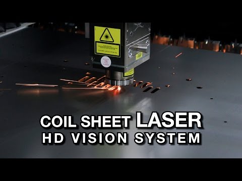 Laser cutting system from sheet and coil with Vision technology DALCOS LXN - YouTube