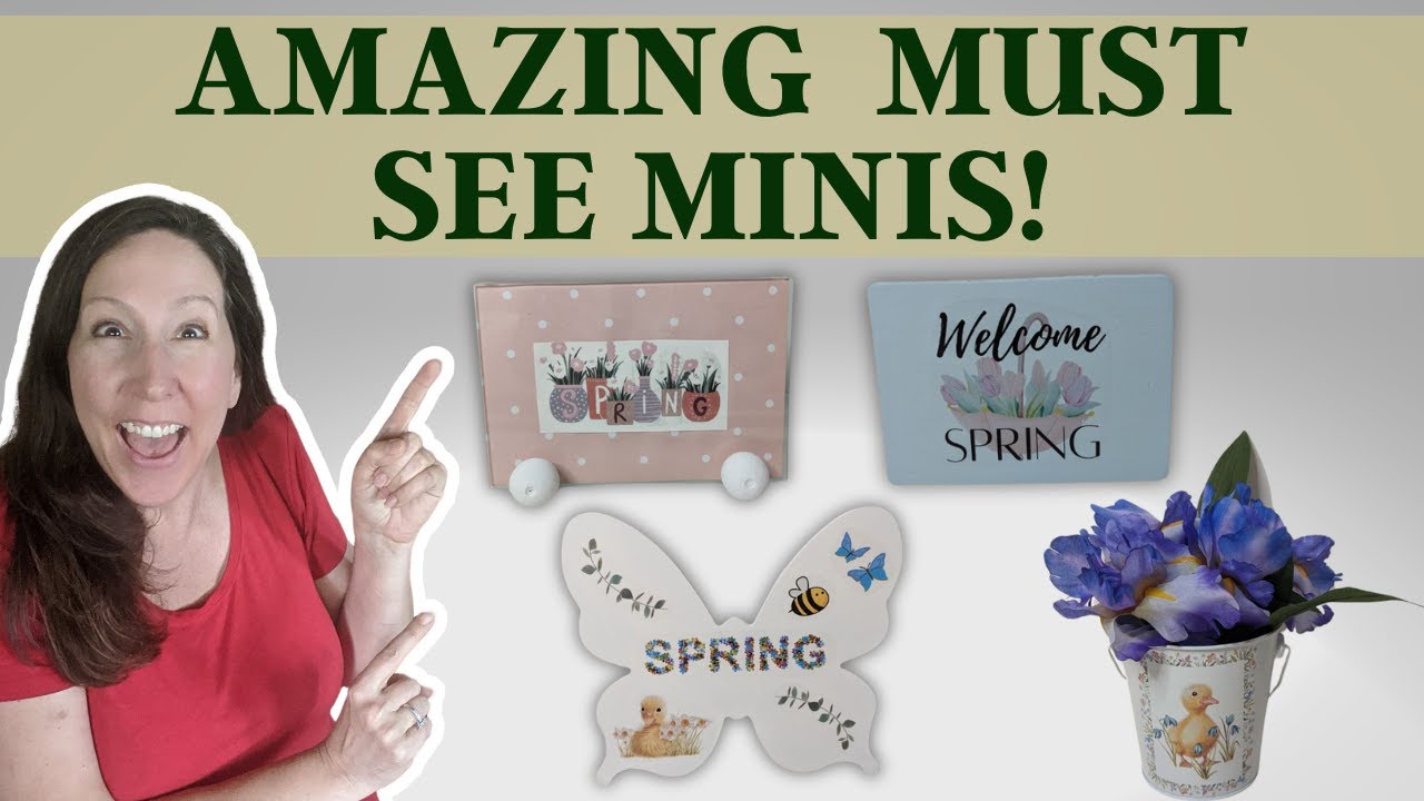 AMAZING MUST SEE MINIS | NEW SPRING MINIS FOR YOUR TIERED TRAY - YouTube