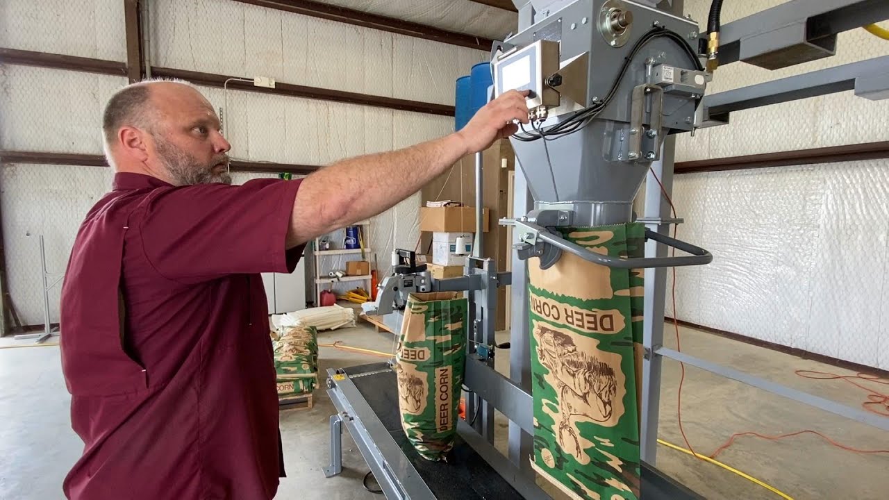 Gross Weight Bagging Scale and Turnkey Bagging System - YouTube