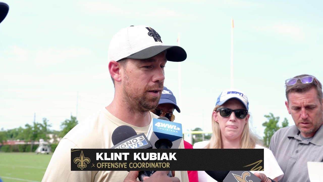 Klint Kubiak interview | Saints Rookie Minicamp 5/11/2024 - YouTube