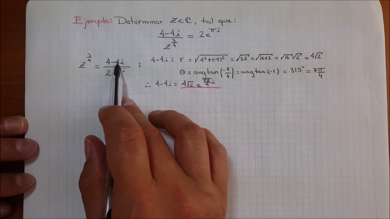 Ecuación compleja resuelta de forma Exponencial - YouTube