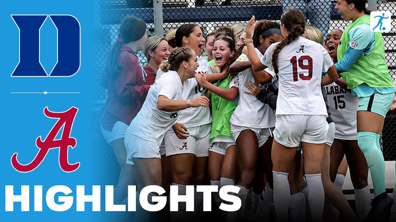 Duke vs Alabama | NCAA College Women's Soccer | Highlights - September ...
