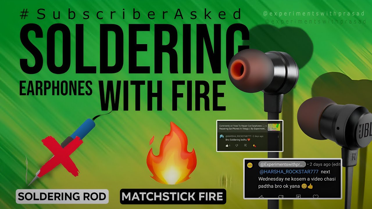 How To Repair Cutted Earphones Without Soldering Rod || Repair Cutted ...