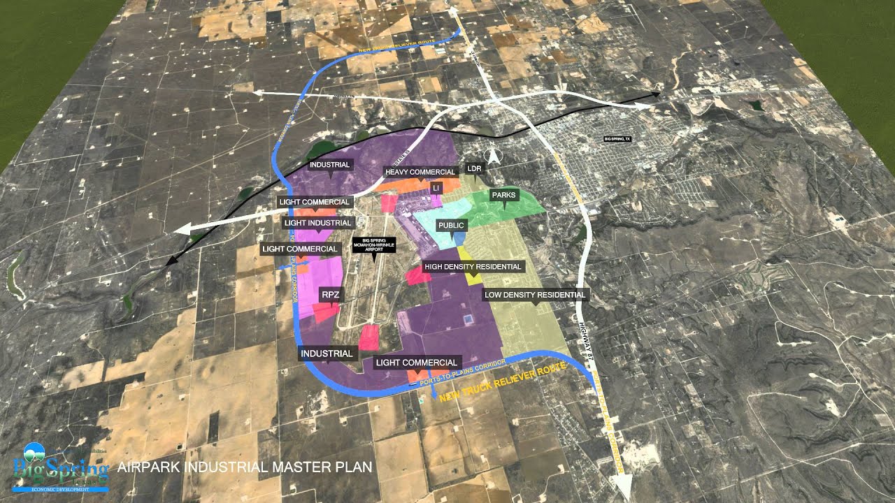 Big Spring Airpark/Industrial Park Master Plan - YouTube