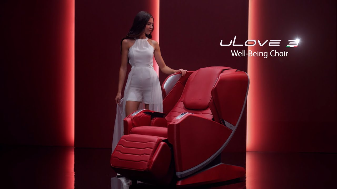 OSIM uLove 3 Wellbeing Chair - Red - YouTube