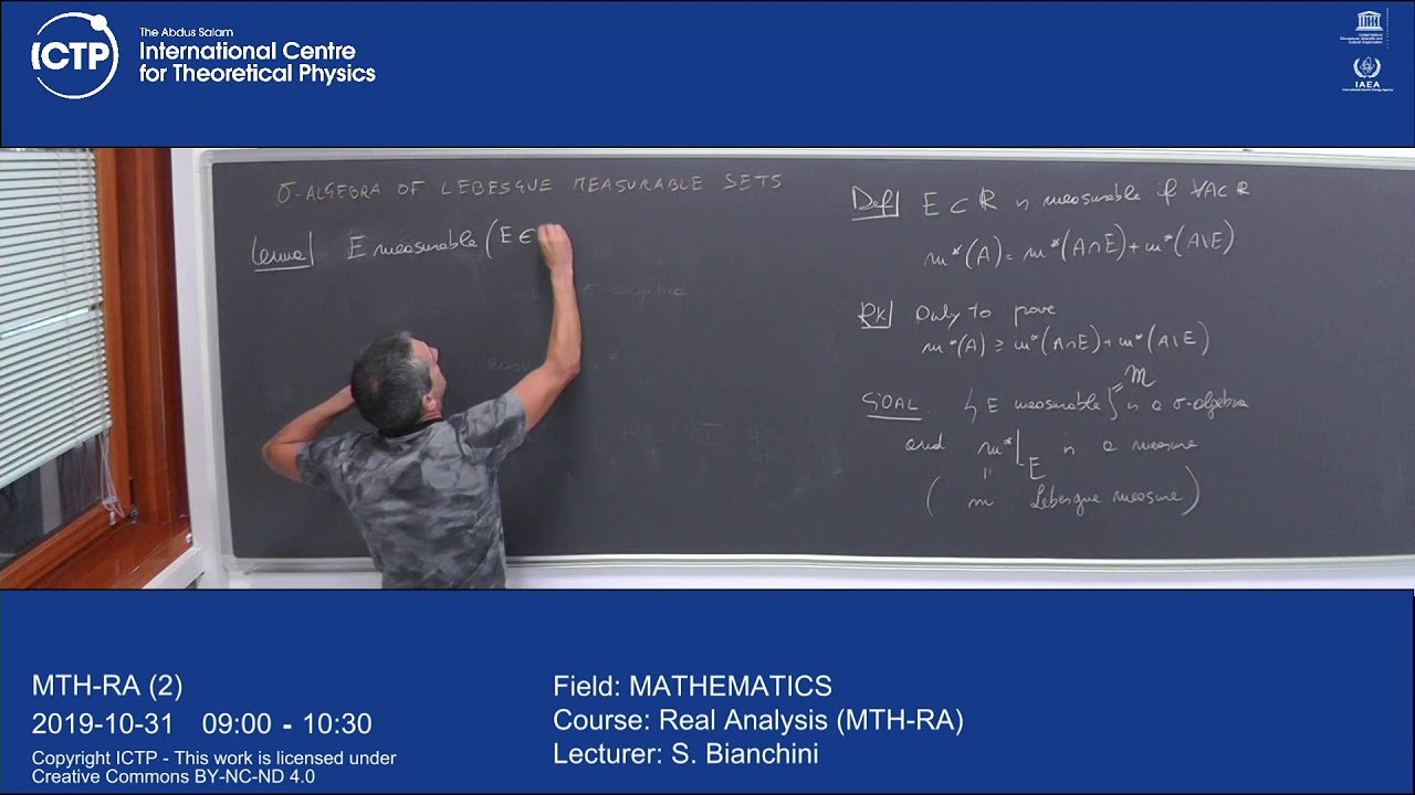 Real Analysis (MTH-RA) Lecture 2 - YouTube