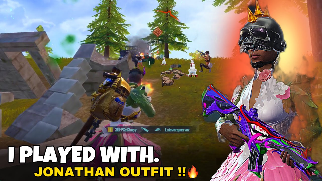 I PLAYED WITH JONATHAN OUTFIT😱BEST 30 FPS PLAYER IN PUBG HISTORY - PUBG ...