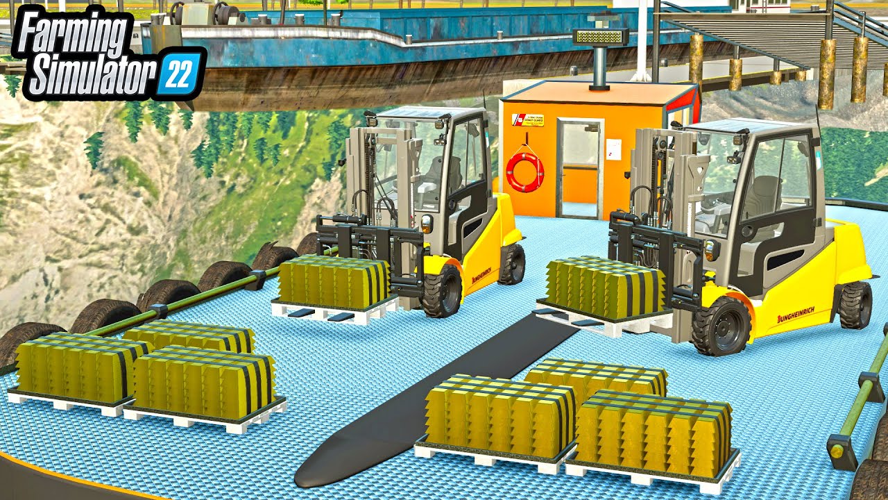 U-HAUL BARGE MOVING $2,000,000,000 IN GOLD! (PART 2) | FS22 - YouTube
