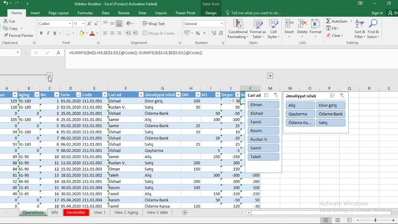 Debitor Kreditor uçotunun aparılması. - YouTube