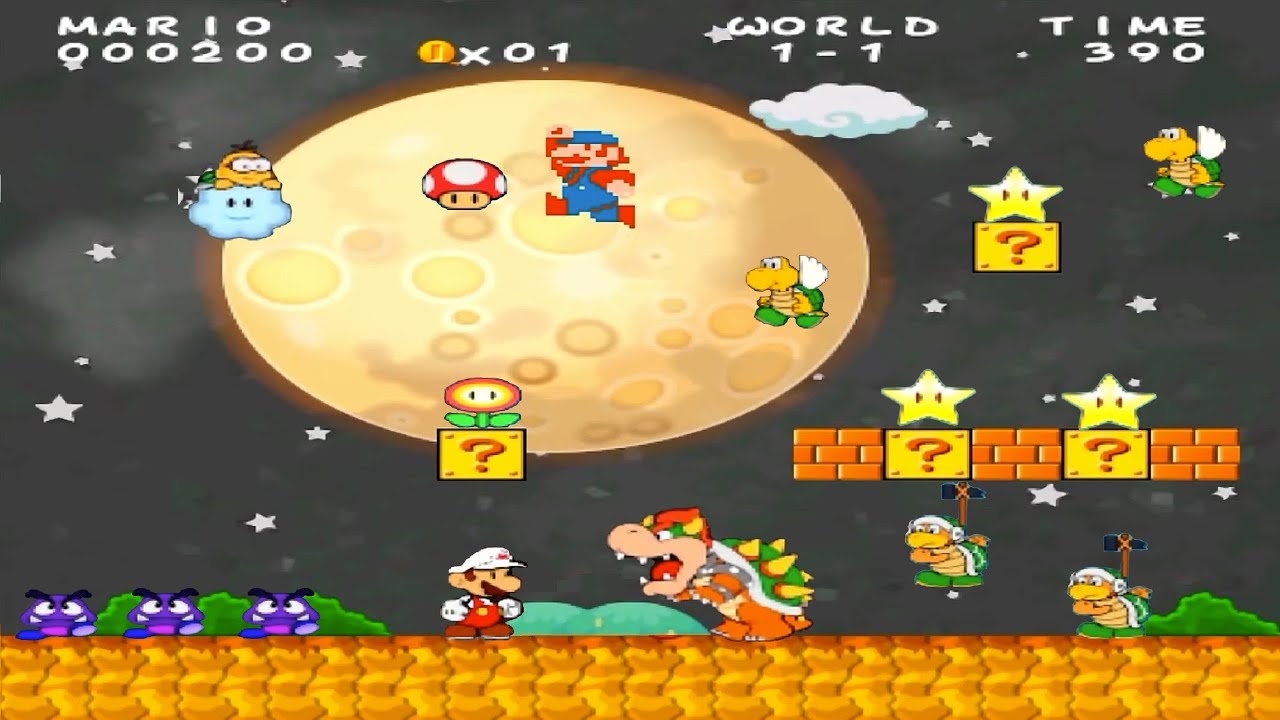 Super Mario Bros HD: Mad Moon World - YouTube