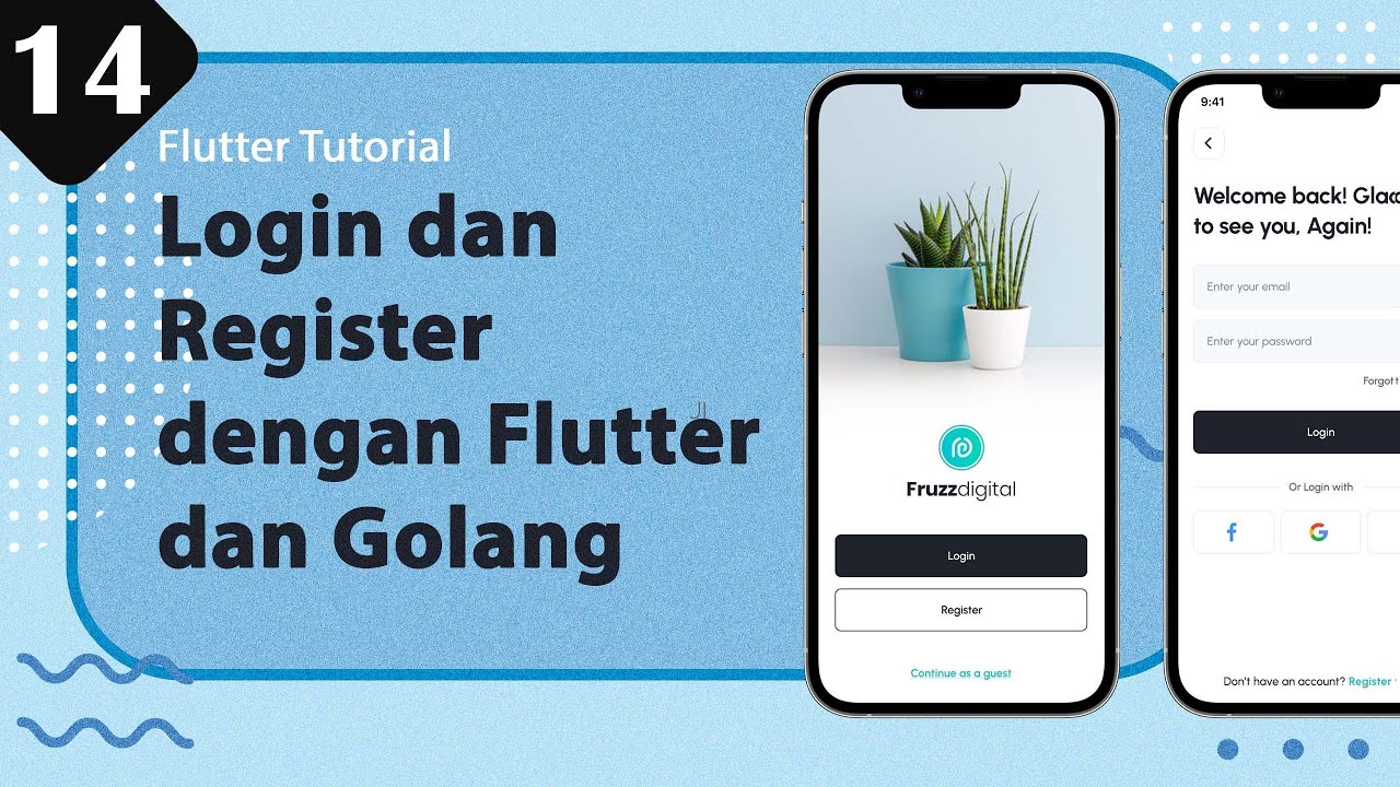 14 Slicing Halaman Login Tutorial Login And Register Flutter Dengan Golang Youtube