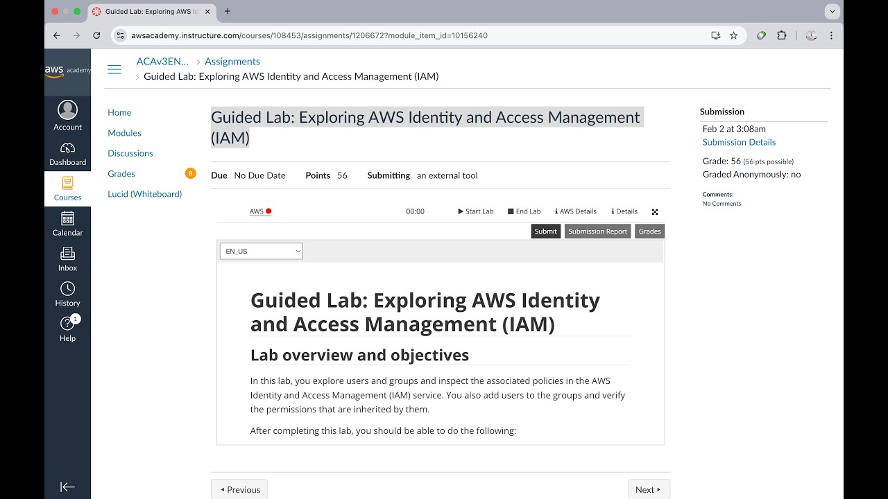 Guided Lab: Exploring AWS Identity and Access Management (IAM) | Module ...