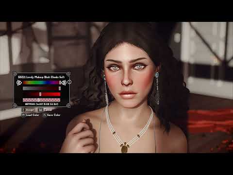 Skyrim SE Lovely Makeup Mod Showcase
