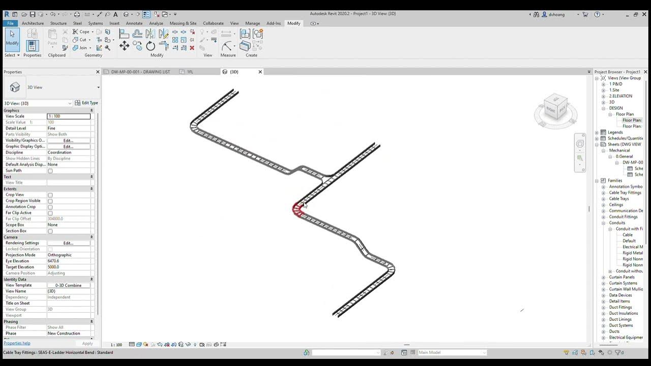 Revit-Cable Routing by Dynamo - YouTube