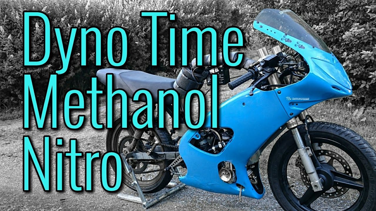 POWER RECORD! Moped on Methanol/Nitromethane Back on The Dyno! - YouTube