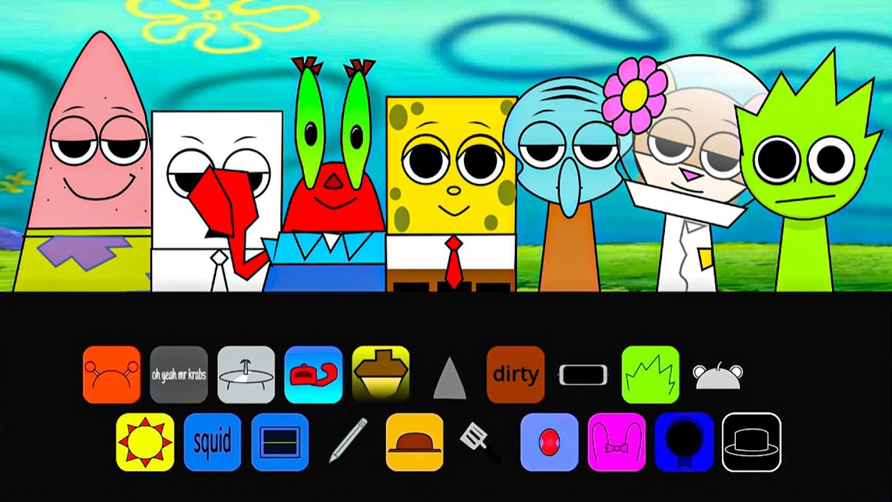 INCREDIBOX SPRUNKI NEW BIKINI BOTTOM FROM SPONGEBOB MOD - YouTube