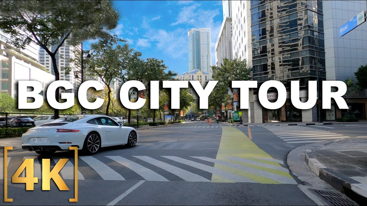 BGC City Tour | Bike lanes of BGC | 4K | Virtual Tour | Philippines ...
