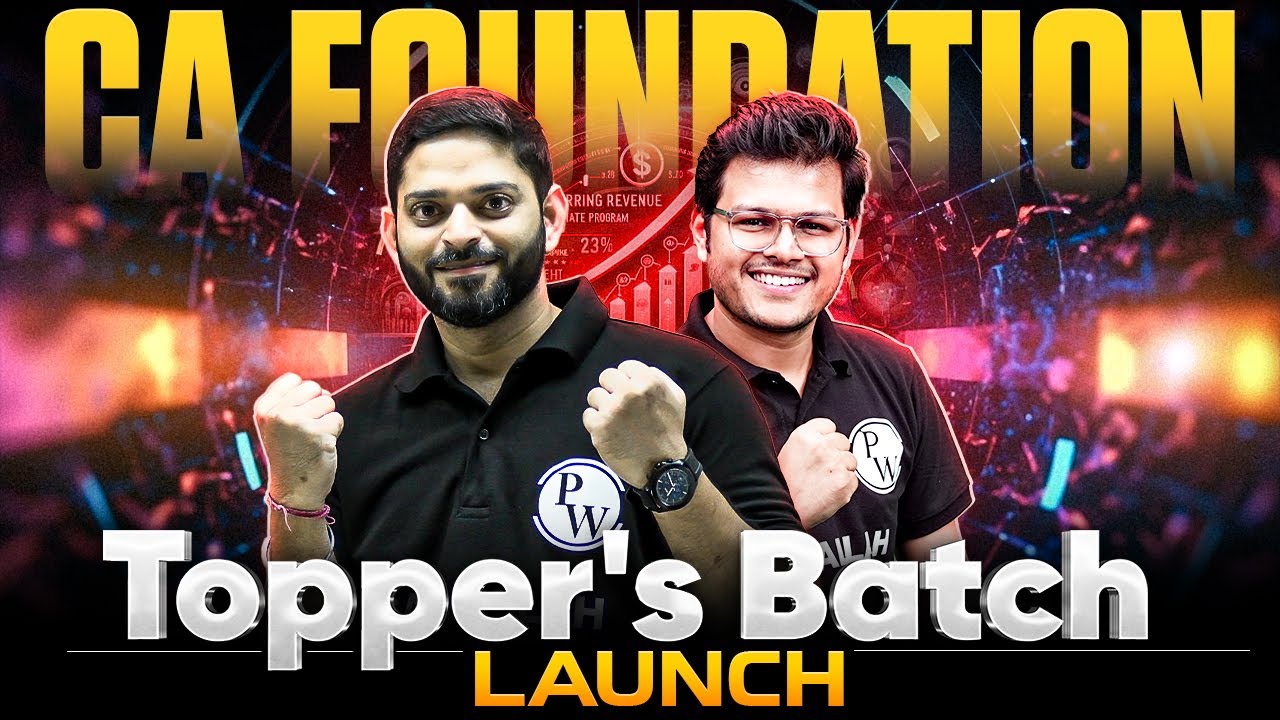 CA Foundation Topper's Batch Launch 🔥🔥 Know Complete Features - YouTube