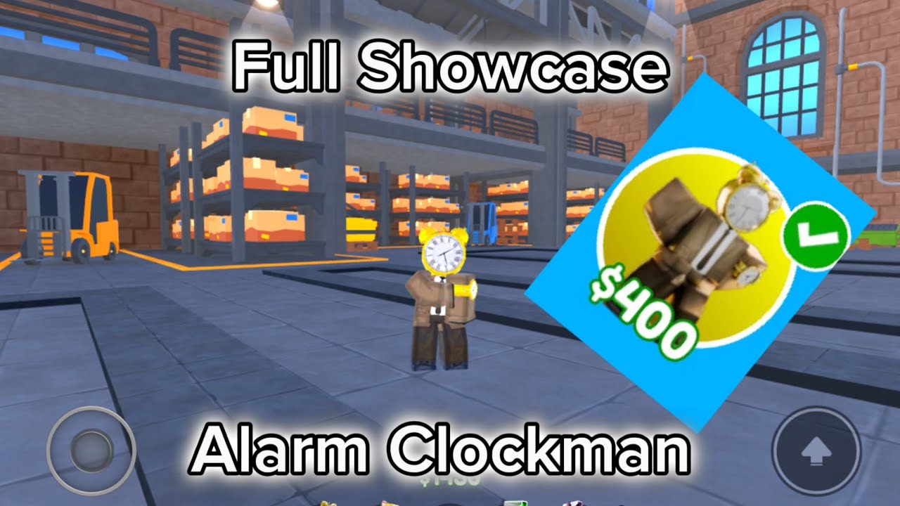 Alarm clockman full showcase in (toilet tower defense) - YouTube