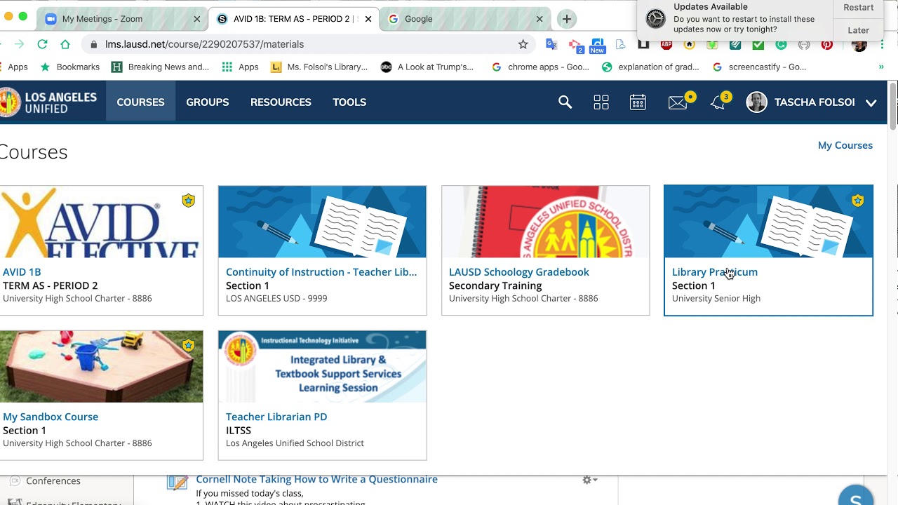 Lms.lausd.net Schoology Taper Avenue Elementary And Taper Avenue ...