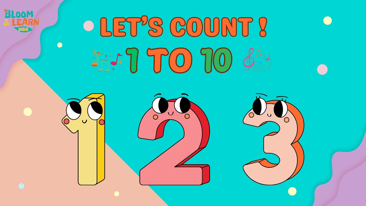 Counting 1-10 Song | Numbers for Toddlers in English | 123 Number Song ...