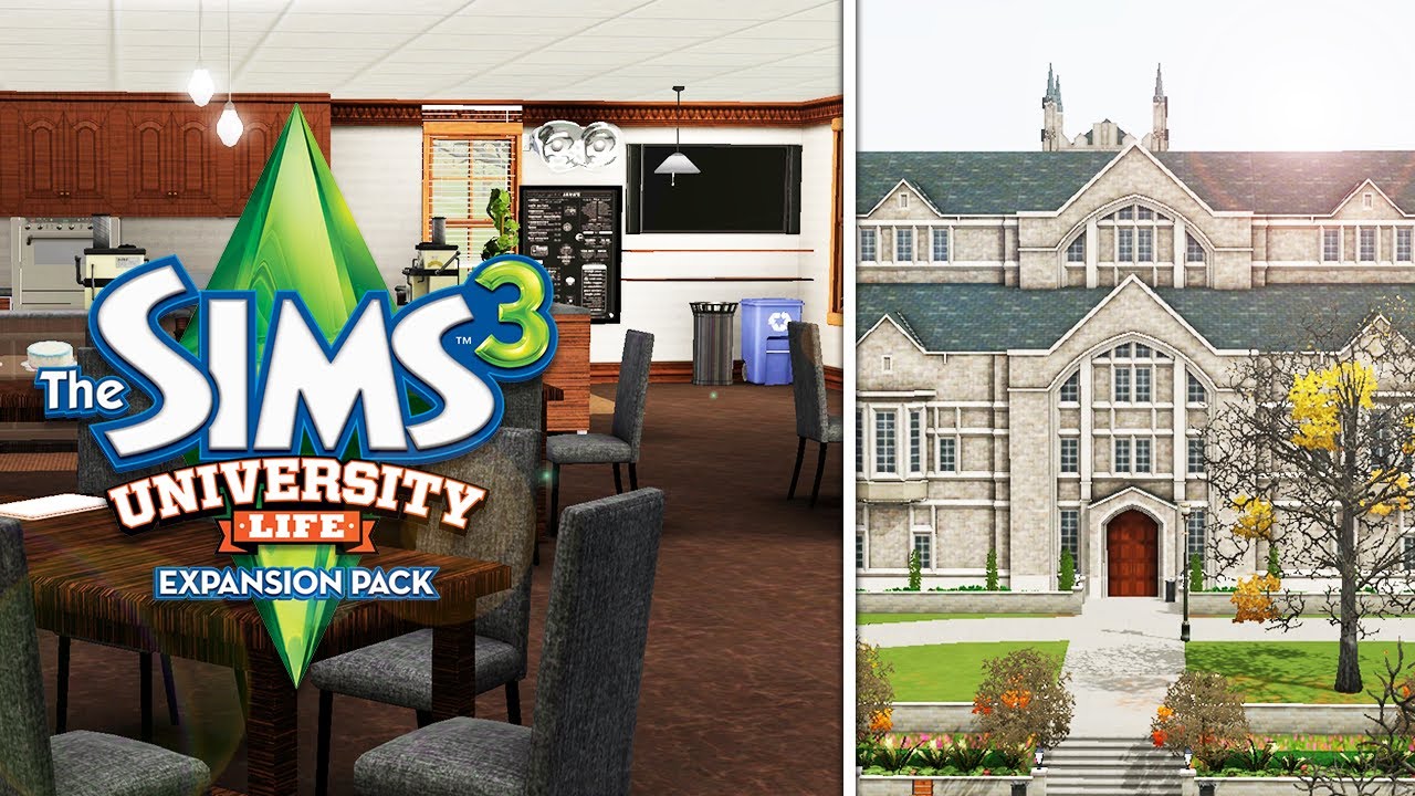 RENOVATING SIMS 3 UNIVERSITY CAMPUS || "Student Union" 📖 - YouTube