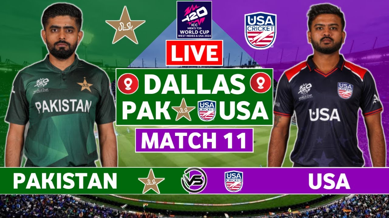 United States vs Pakistan T20 World Cup 2024 Live | USA vs PAK Live ...