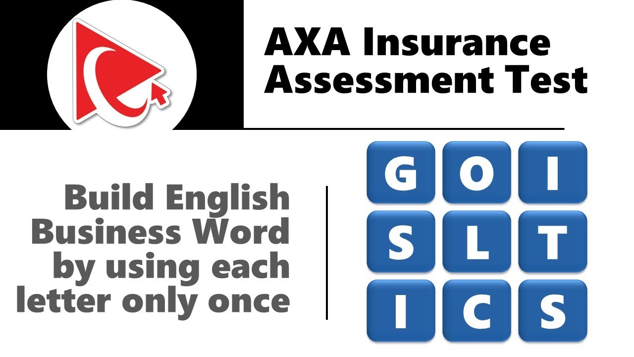 How to Pass AXA Insurance Employment Assessment Test - YouTube