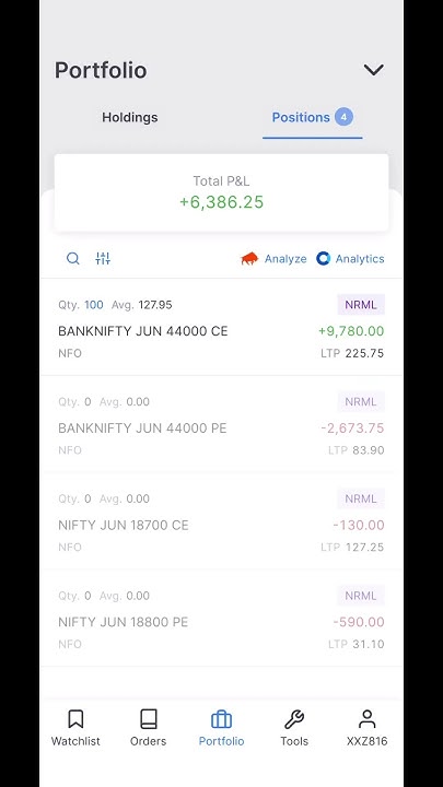 Live banknifty option trading Zerodha kite trading @Zerodha kite 6.6k profed book today - YouTube