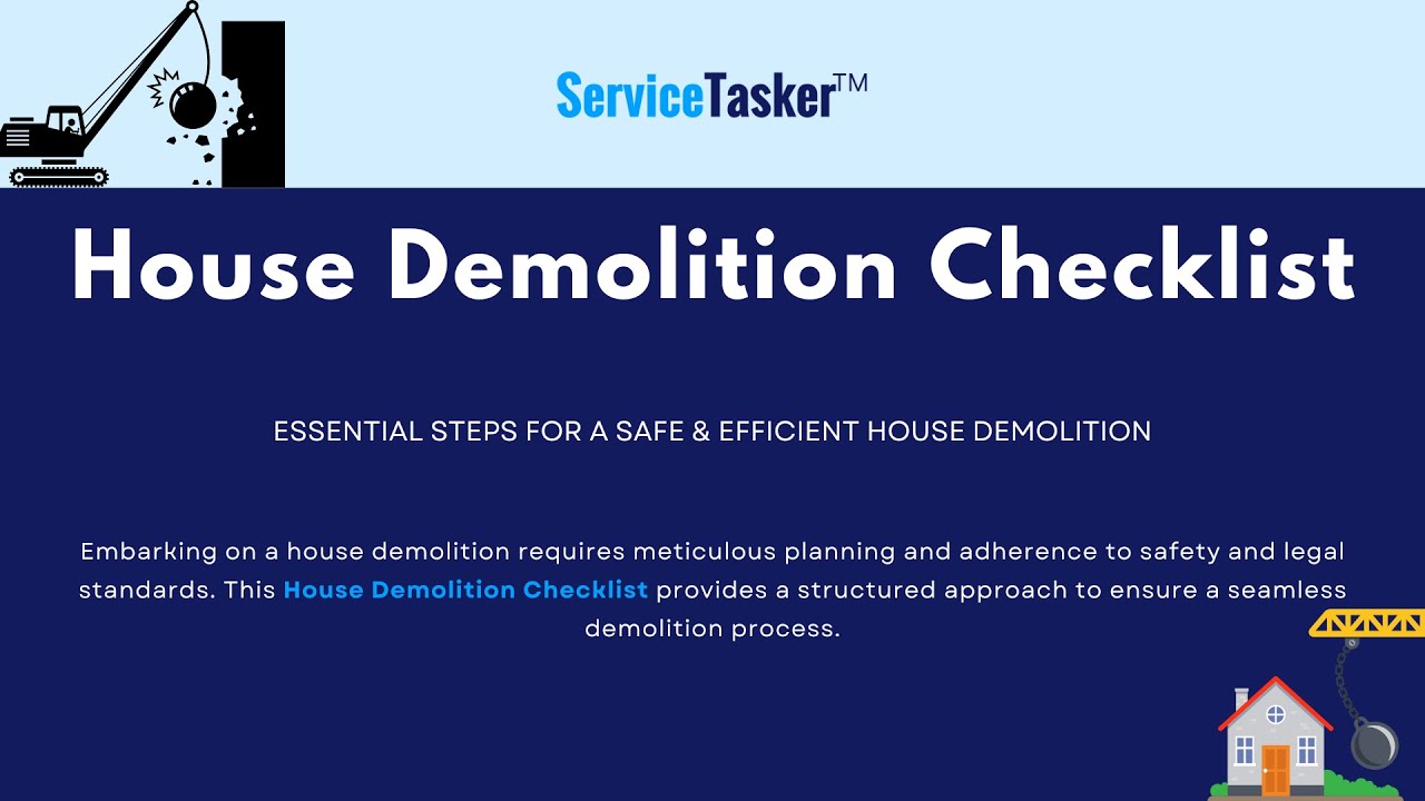 House Demolition Checklist | Essential Steps Before Tearing Down Your ...