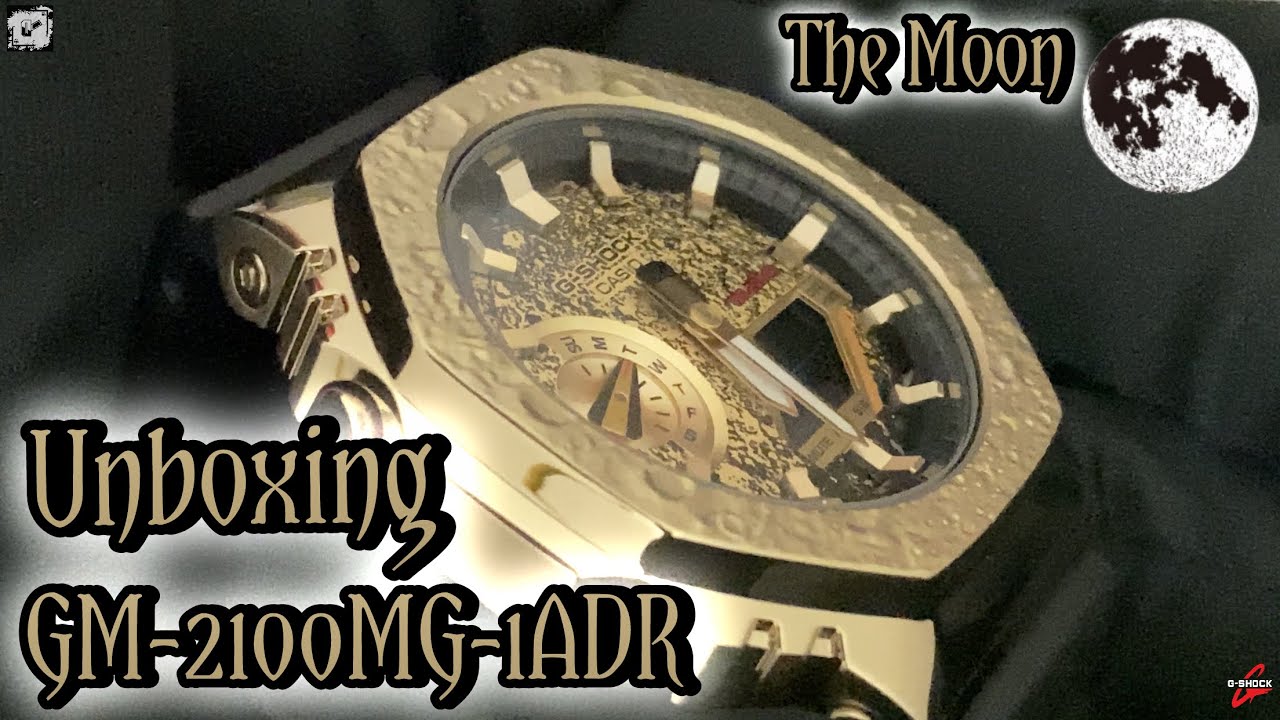 Casio G-Shock The Moon | Casioak Moon Gold | GM-2100MG-1ADR Unboxing ...