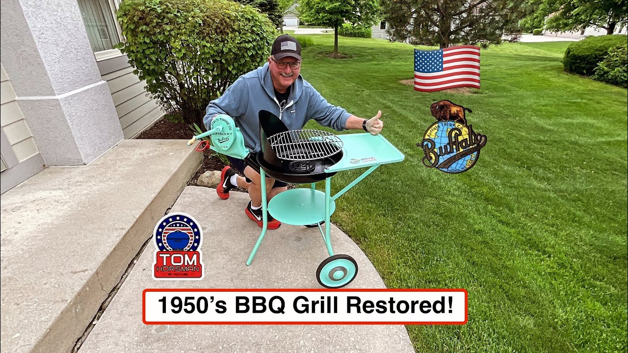 1950’s BBQ Grill Restoration! / USA Made Buffalo Forge Grill Air BBQ ...