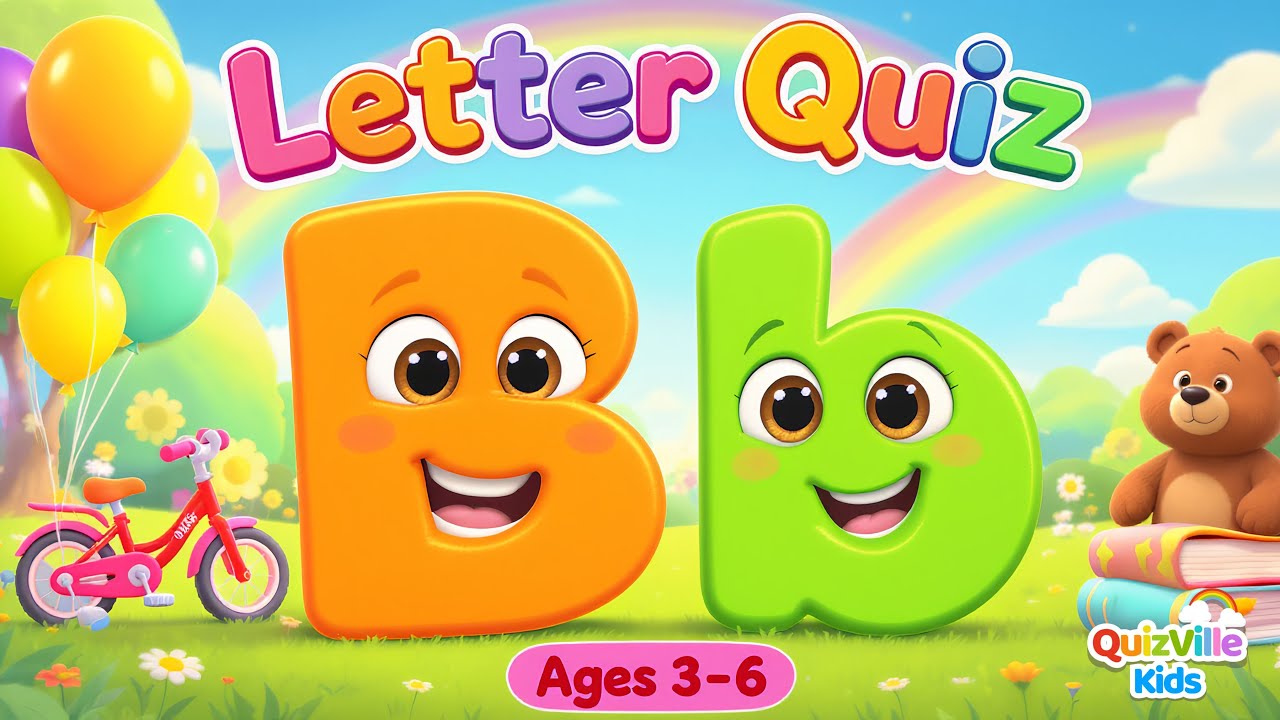 Letter B Quiz 🅱️ | Fun Alphabet Learning Game for Preschool Kids - YouTube