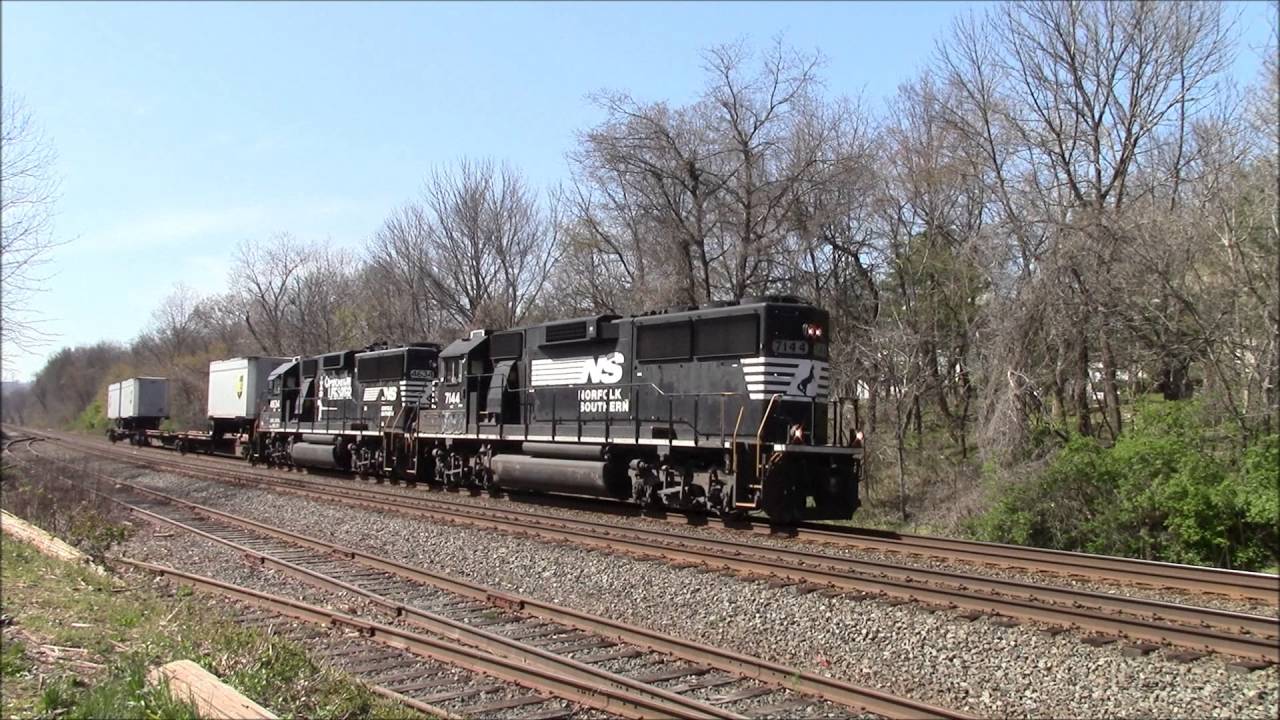 Full HD 60FPS: NS GP60 #7144 and NS GP59 #4634 Lead NS I12 through Piscataway 4/15/16 - YouTube