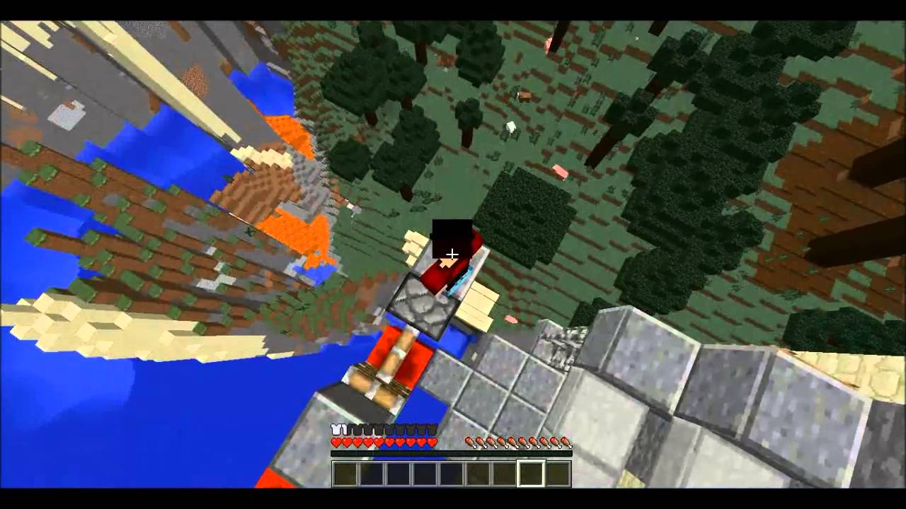 flying machine slime block - YouTube