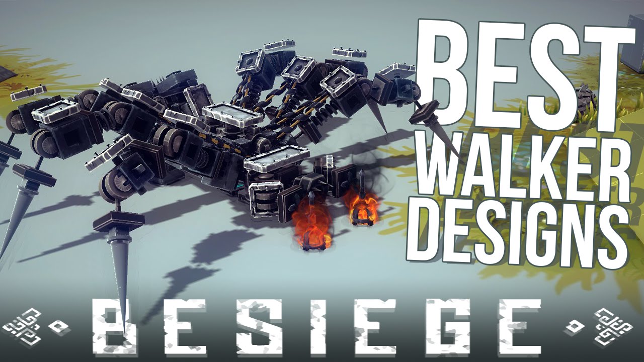 Besiege Alpha Sandbox Gameplay | Best Walker Mechs | Spider, Robot ...