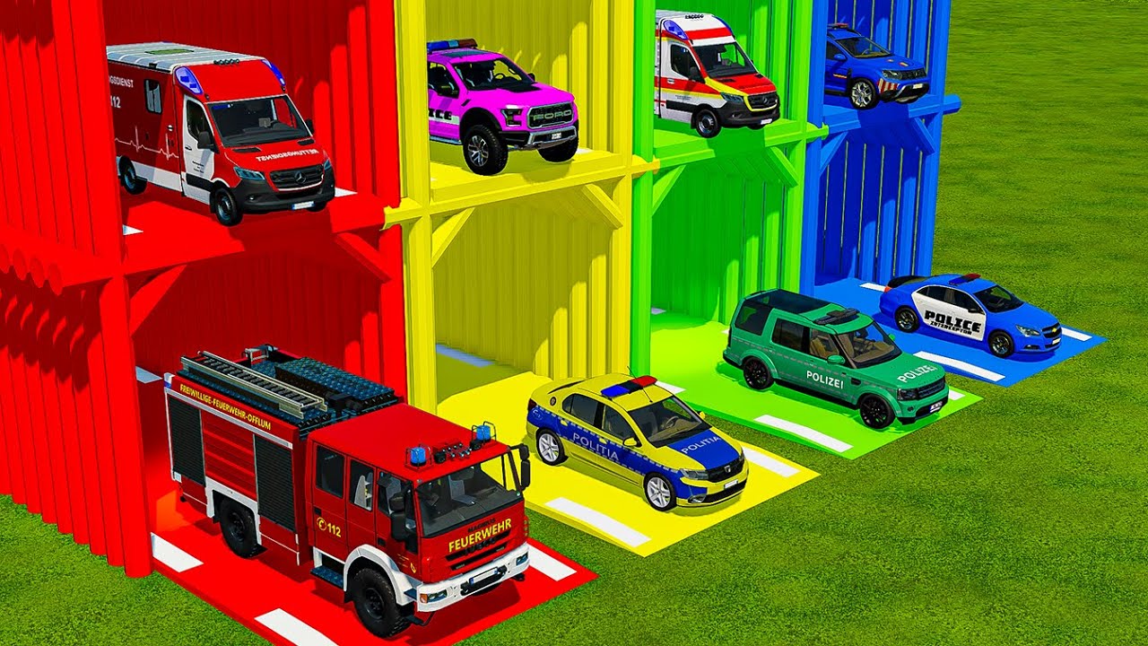 TRANSPORTING POLICE CARS, AMBULANCE EMERGENCY VEHICLES and FIRE TRUCKS ...