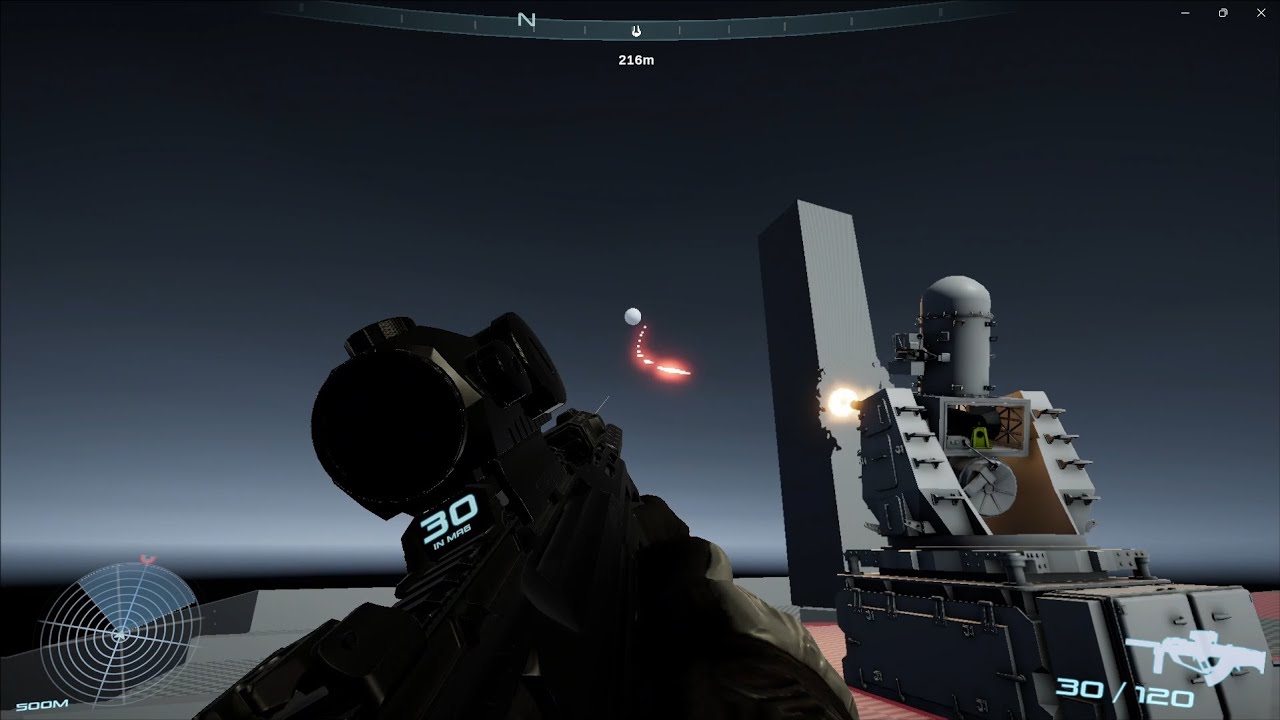 I developed a C-RAM / CIWS Air Defence System for my Indie FPS Game in ...