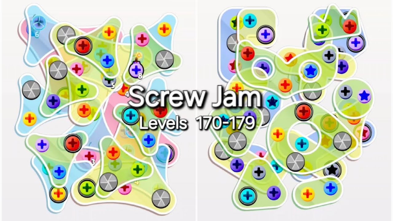 Screw Jam Gameplay Levels 170-179 / Just How Do I Describe This? - YouTube