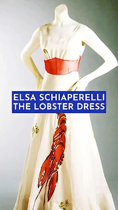 In 1937, Elsa Schiaparelli and Salvador Dalí created the Lobster Dress ...
