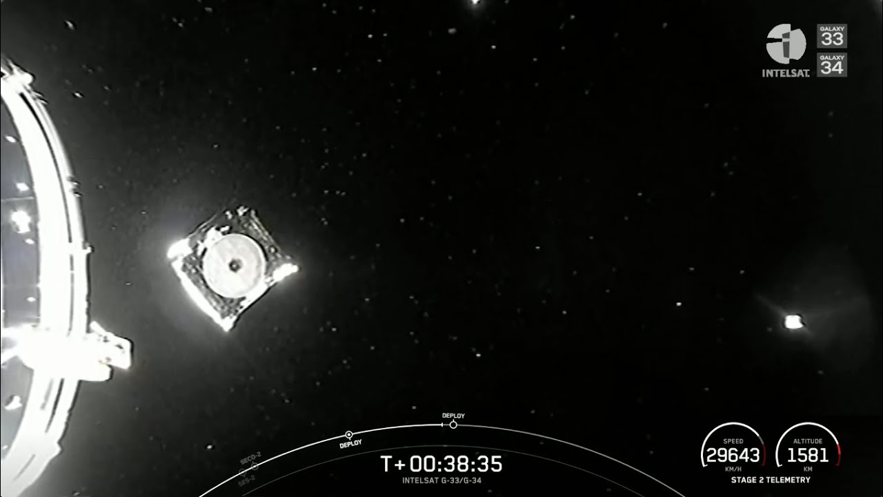 Watch SpaceX deploy pair of 'Galaxy' satellites in view from space ...