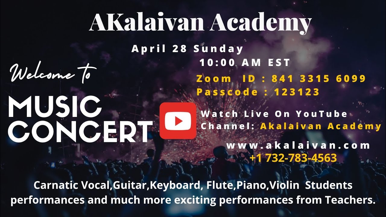 AKalaivan Academy Music Concert 2024 - YouTube
